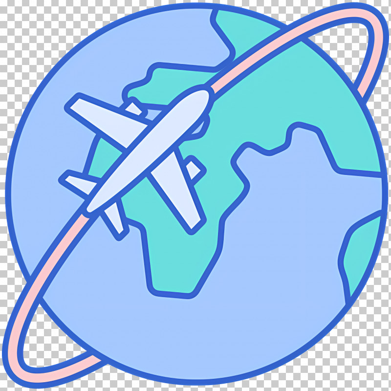Travel The World - Airplane Circling Around The Globe PNG, Clipart ...