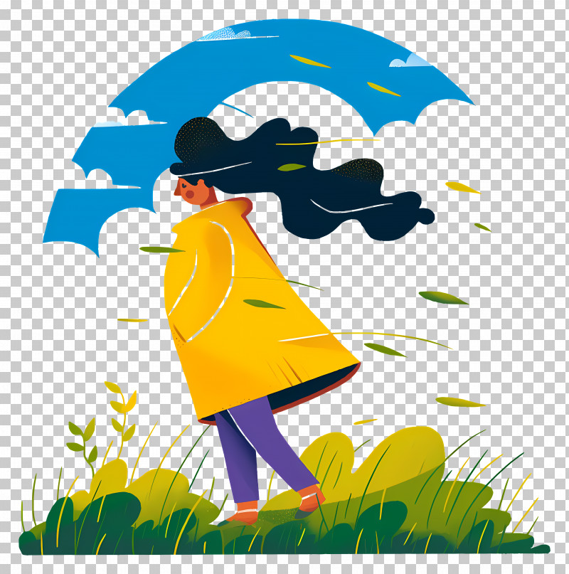 Windy Day - Woman Walking In Windy Weather PNG, Clipart, Autumn, Breeze ...