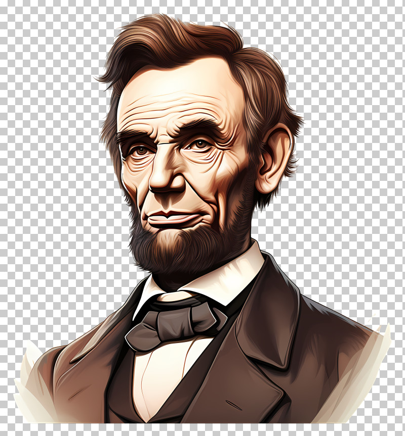 Doodle Style Abraham Lincoln - Illustration Of A Historical Figure In ...