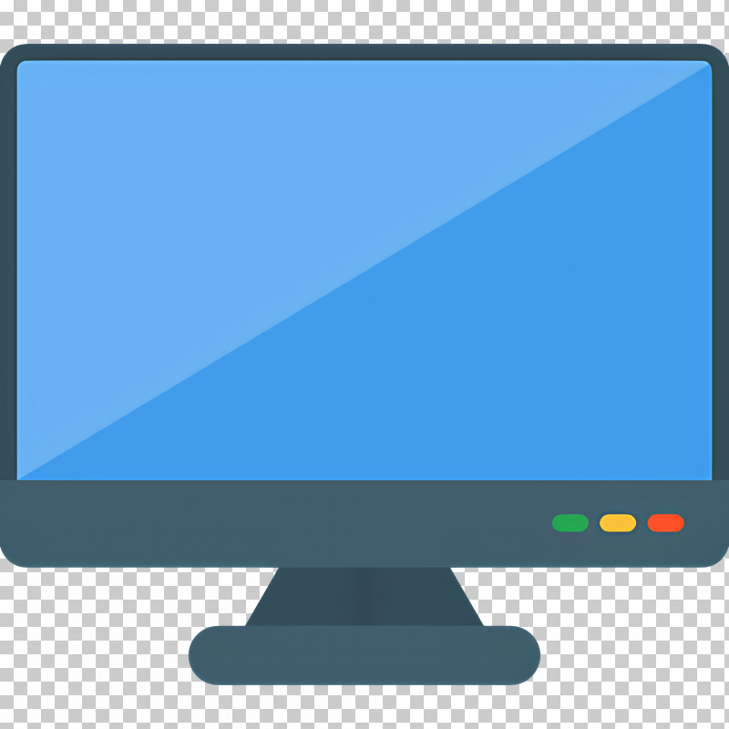 Computer - Simple Computer Monitor In Flat Style PNG, Clipart, Blue, Computer, Computer Monitor ...