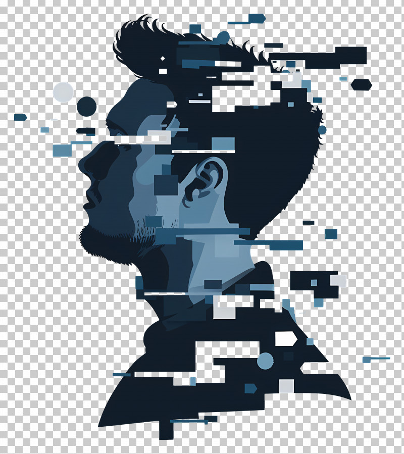 Thinking Man Silhouette - Digital Silhouette Art PNG, Clipart, Abstract ...