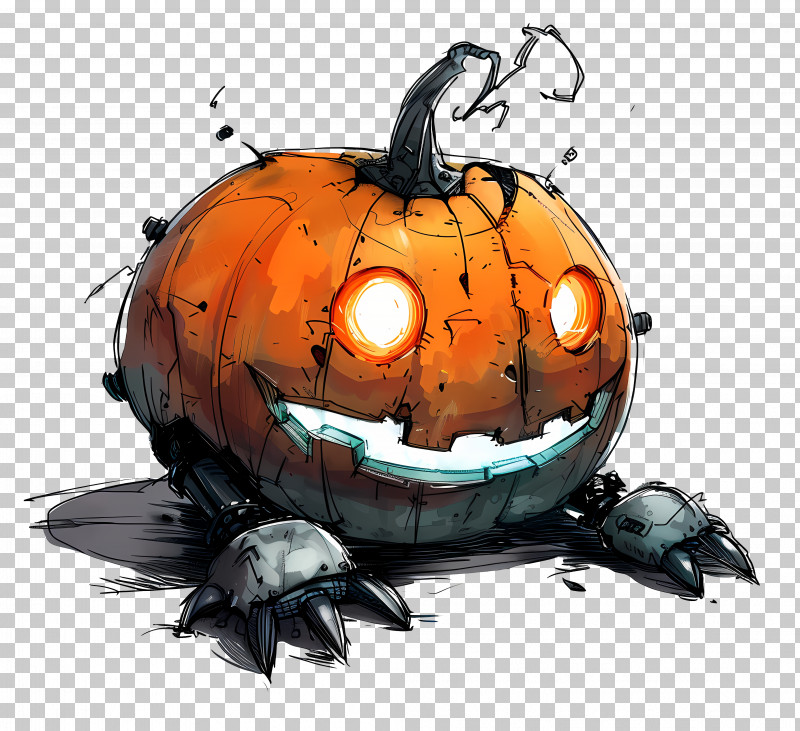 Animated Pumpkin - Halloween Robot Pumpkin PNG, Clipart, Animated ...