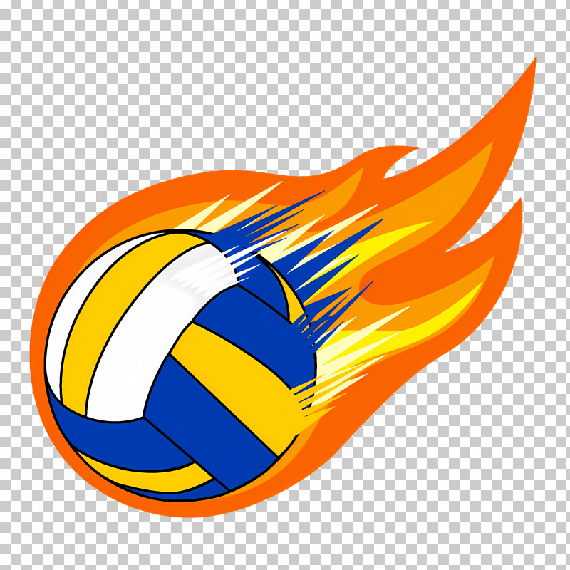 Volleyball - Flaming Fireball Volleyball Design PNG, Clipart, Active ...