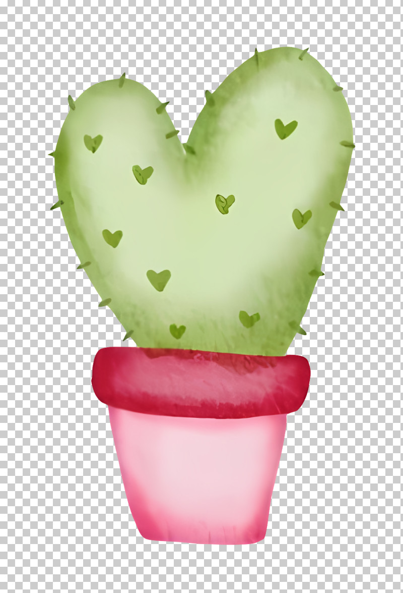 Potted Cactus - Heart-Shaped Cactus In Red Pot PNG, Clipart, Cactus ...