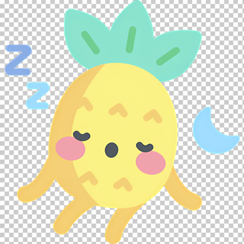 Sleep Zzz - Sleeping Pineapple Cartoon With Zzz Symbols PNG, Clipart ...