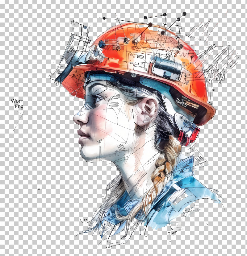 International Women In Engineering Day - Illustration Of A Woman ...