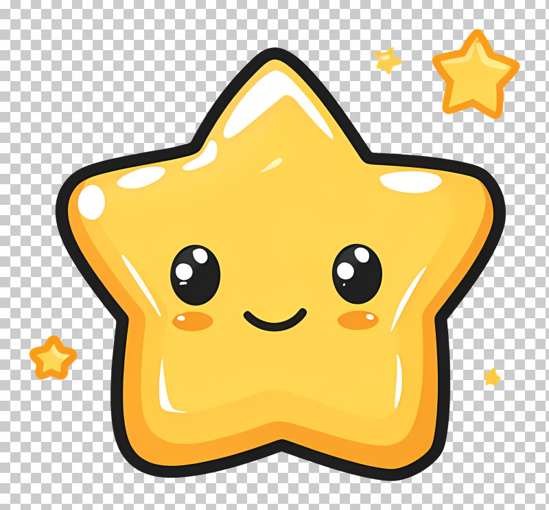 Kawaii Star - Cute Yellow Star Cartoon Illustration PNG, Clipart, Adorable Illustration, Cartoon ...