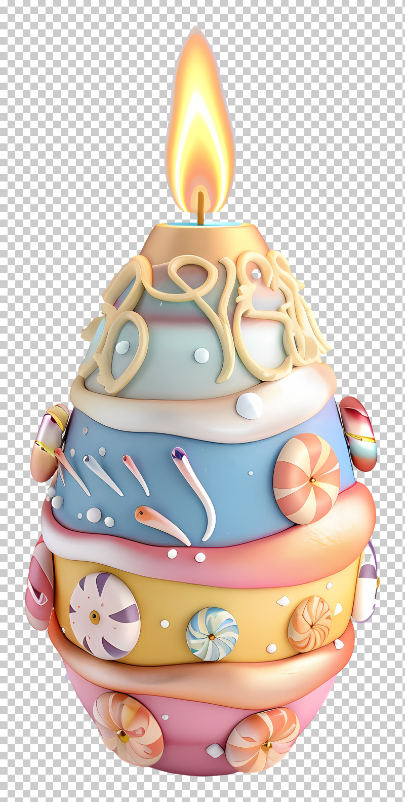 Easter Candle - Colorful Decorative Candle PNG, Clipart, Candle ...