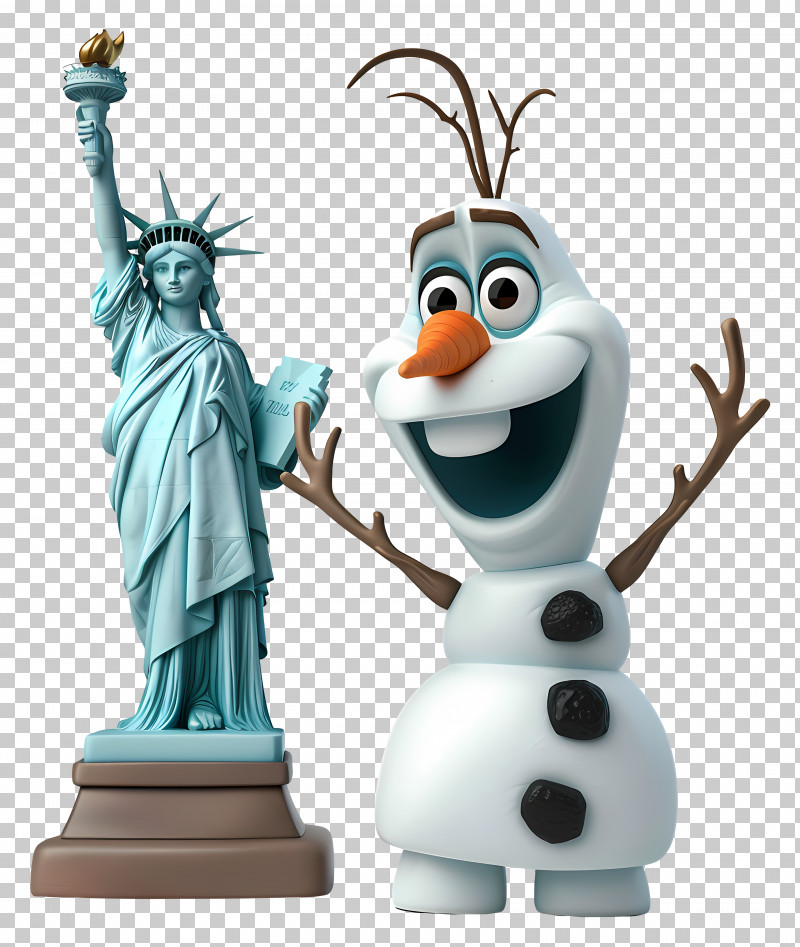 Frozen Olaf - Snowman And Statue Of Liberty PNG, Clipart, Animated ...