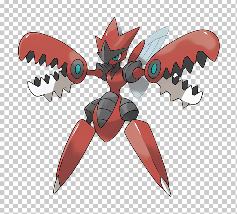 Scizor - Red Robotic Creature PNG, Clipart, Animated, Battle, Claws ...