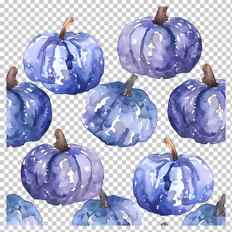 Thanksgiving Pattern - Blue Watercolor Pumpkins PNG, Clipart, Autumn ...