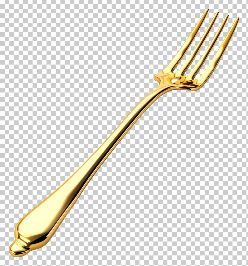Gold Fork - Golden Fork Illustration For Luxury Dining PNG, Clipart ...