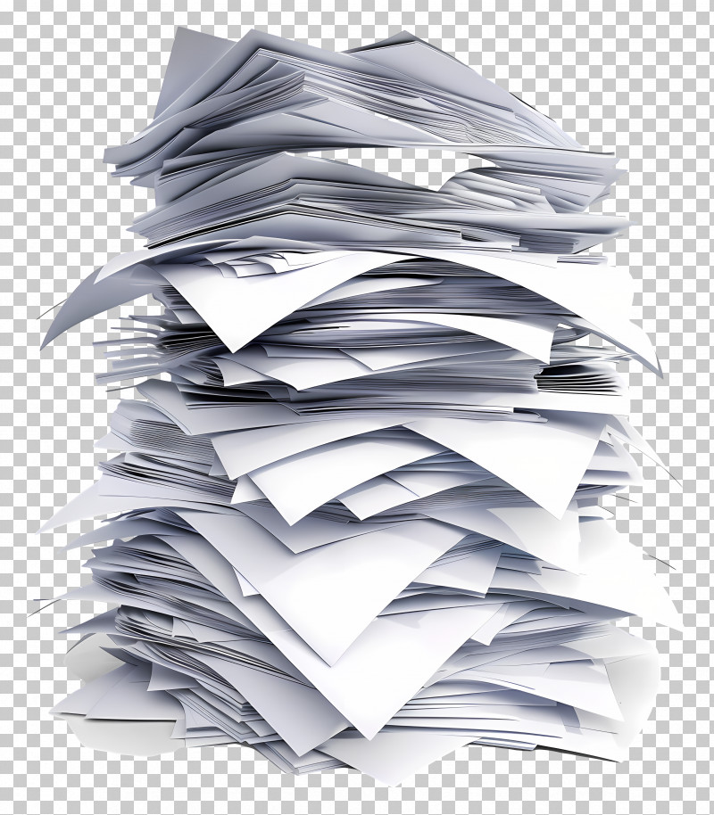 Pile Of Paper - Stack Of White Papers For Office Work PNG, Clipart ...