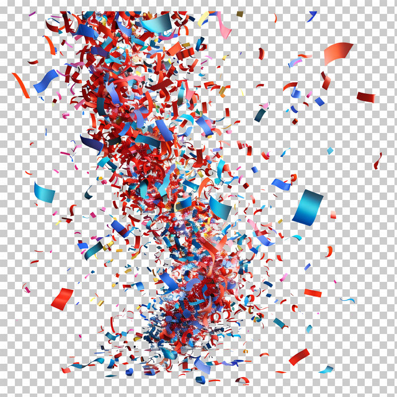 Confetti - Red And Blue Confetti Celebration Stream PNG, Clipart, Celebration Decoration ...