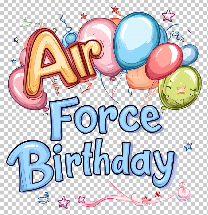 Air Force Birthday - Air Force Birthday Celebration With Balloons PNG ...