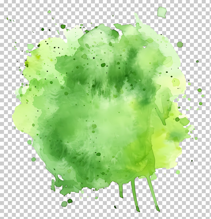 Green Watercolor Splash - Green Watercolor Splash Illustration PNG ...