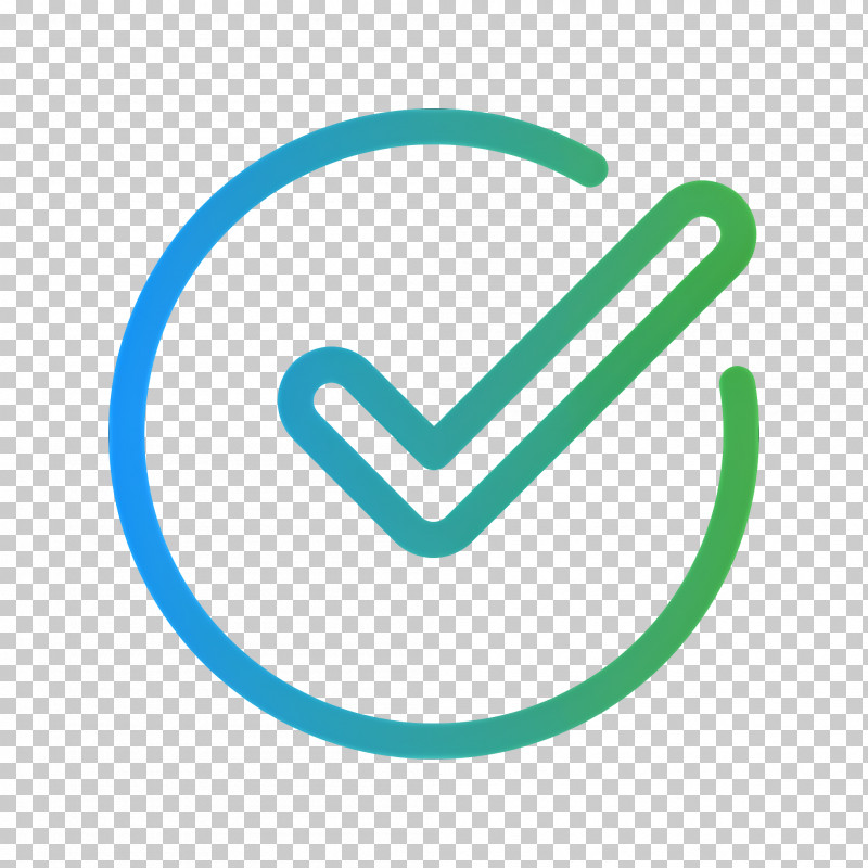 Check Mark Symbol - Blue-Green Checkmark Inside Circle Icon PNG, Clipart, Agreement Sign ...
