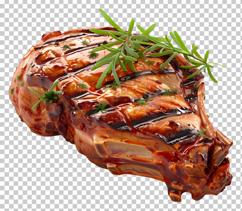 Cooked Meat - Delicious Grilled Meat With Rosemary PNG, Clipart ...