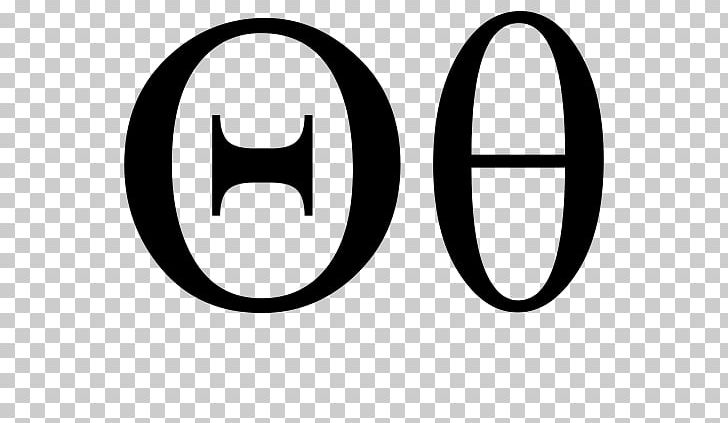 Theta Greek Alphabet Symbol Letter PNG Clipart Alphabet Area Black And White Brand Circle 