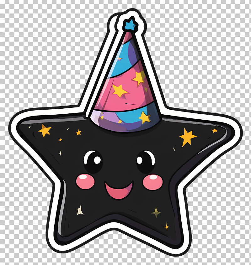 Party Star - Star With Party Hat PNG, Clipart, Celebration, Colorful ...