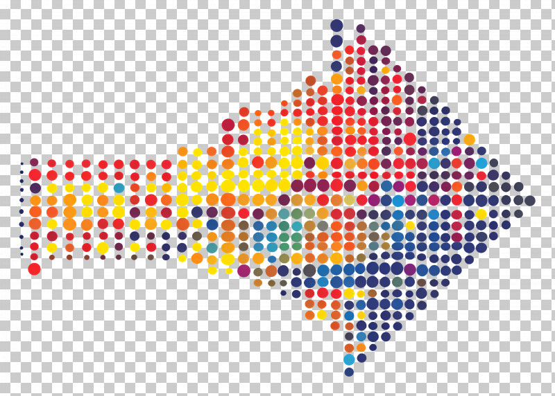 Dotted Arrow - Colorful Dotted Arrow PNG, Clipart, Arrow, Colorful ...