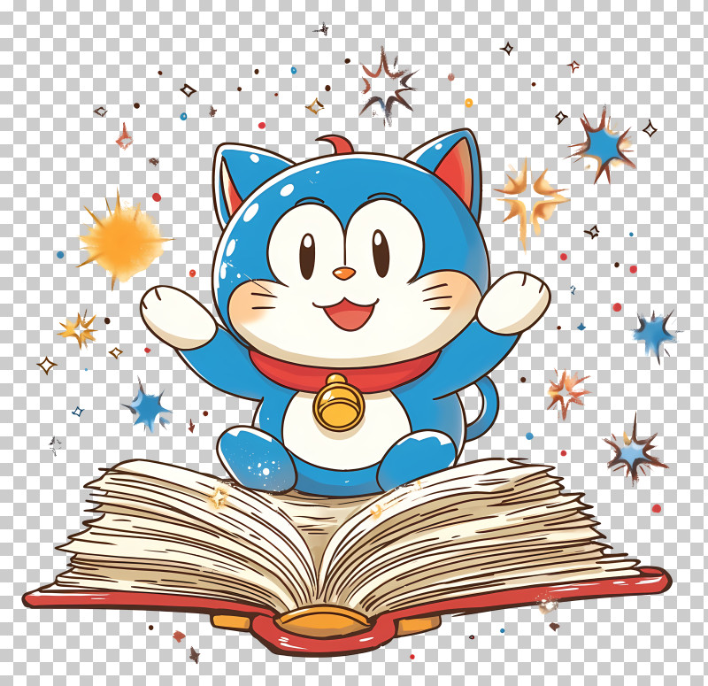 Magic Book - Blue Cat On Magical Book PNG, Clipart, Adventure, Blue Cat ...