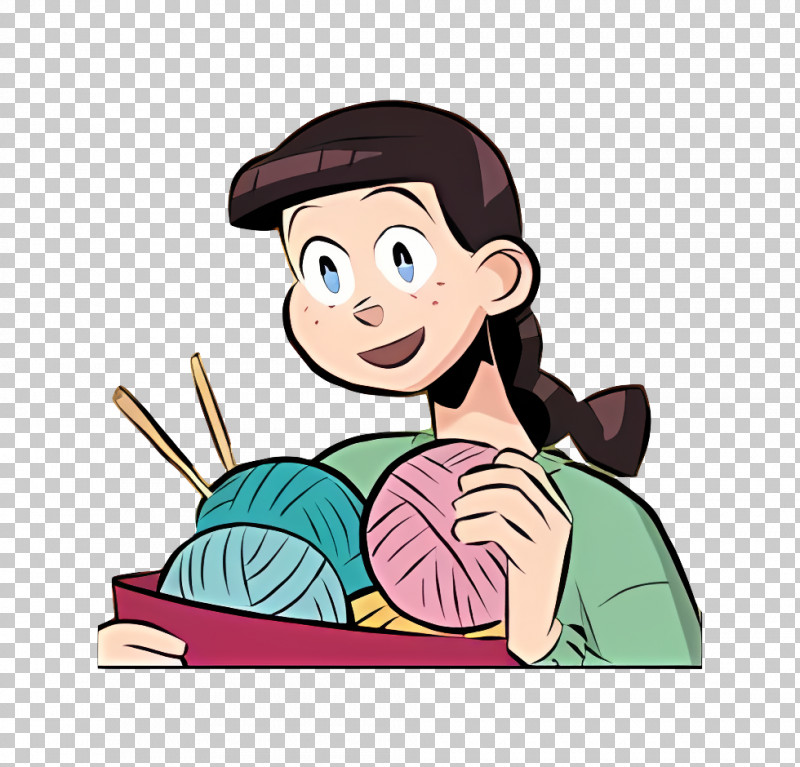 Mary Anne Spier - Girl Holding A Basket Of Yarn PNG, Clipart, Basket ...
