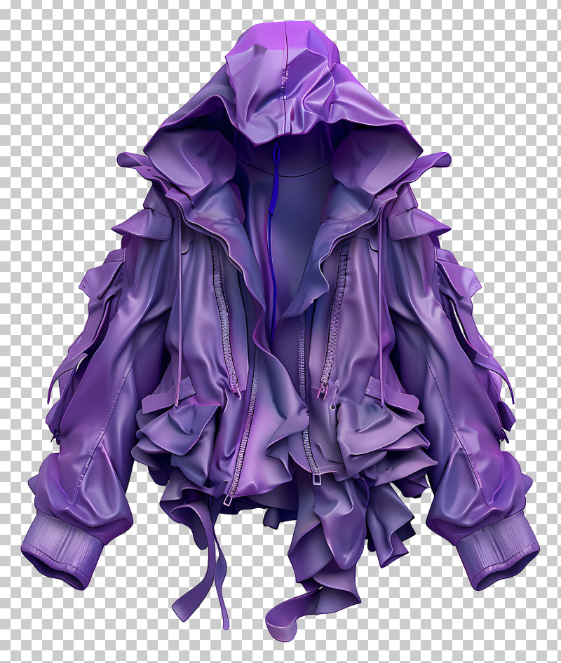 Jacket - Stylish Purple Hooded Jacket PNG, Clipart, Fashion, Hooded ...