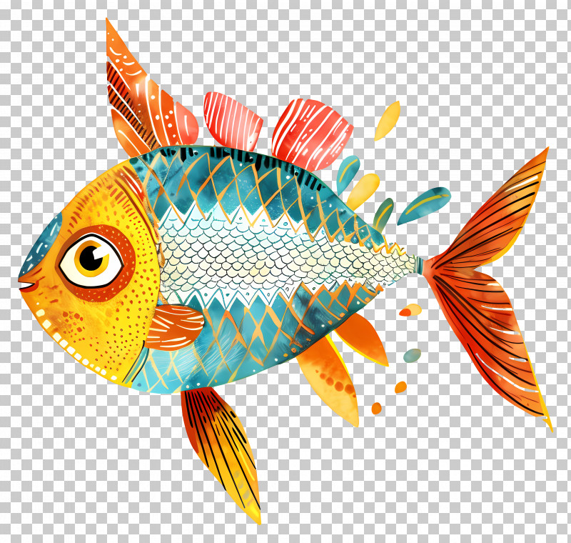 Colorful Fish - Colorful Cartoon Fish PNG, Clipart, Aquatic, Bright ...