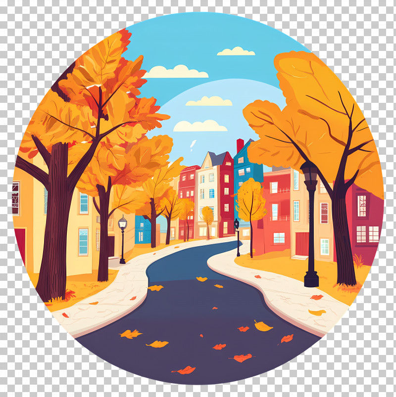 Autumn Street - Autumn Street In The City PNG, Clipart, Autumn Street ...