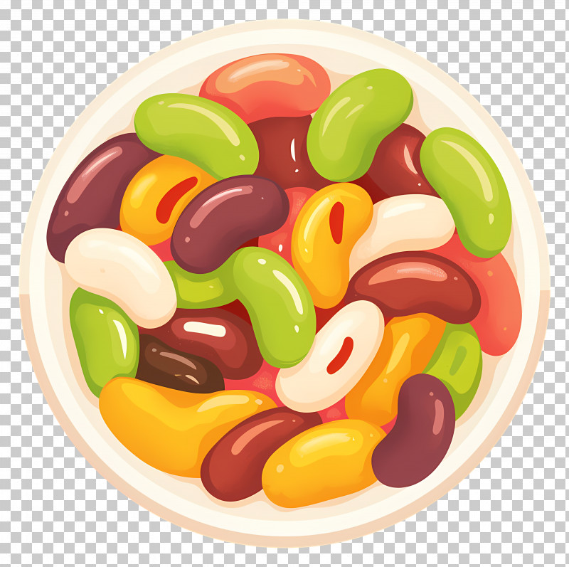 Cartoon Beans - Colorful Jelly Beans In Bowl PNG, Clipart, Bowl, Bowl ...