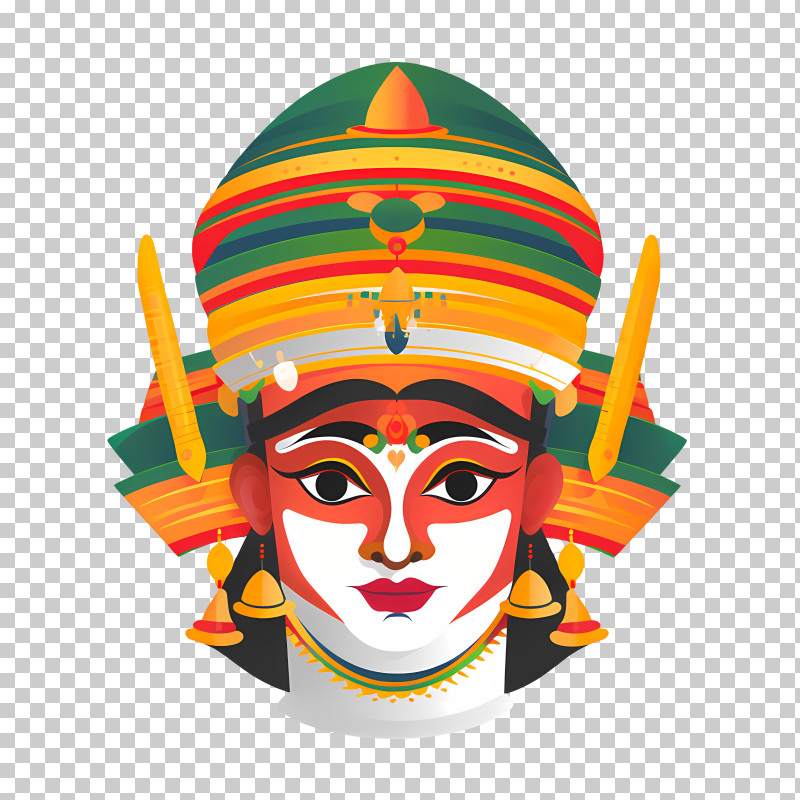Onam Kathakali - Traditional Cultural Face Art With Vibrant Colors PNG ...