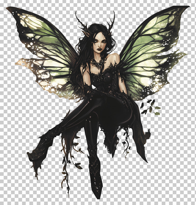 Dark Fairy - Dark Fairy With Mystical Wings PNG, Clipart, Dark Fairy ...