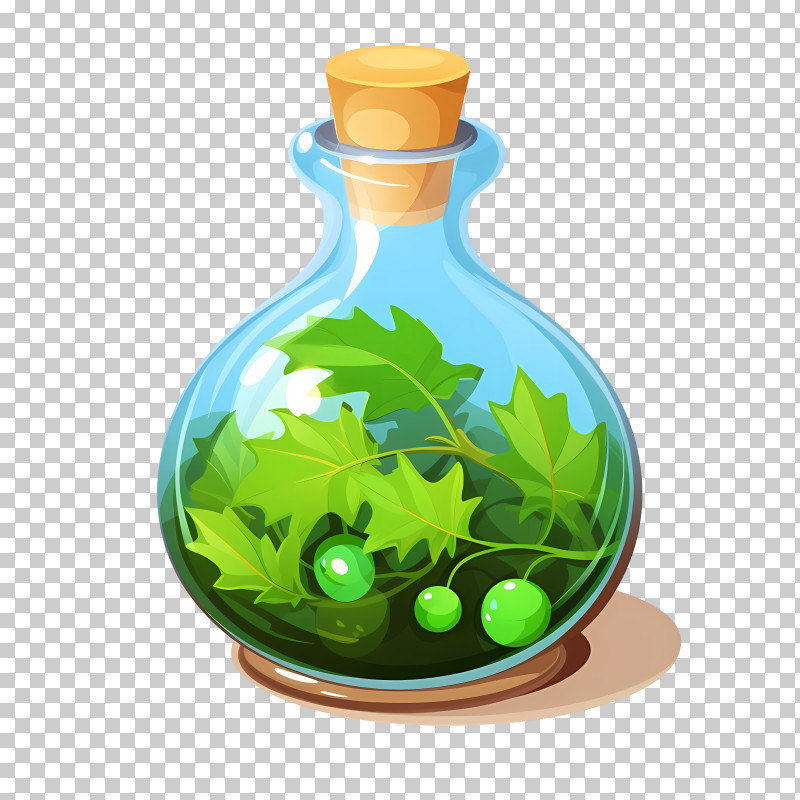 Magic Potion - Glass Bottle With Herbal Potion PNG, Clipart, Alchemy ...