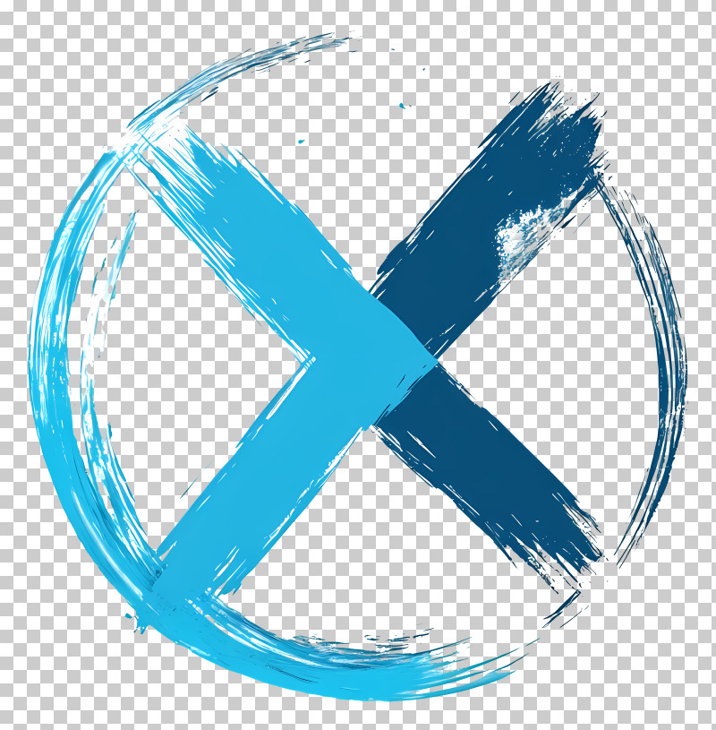 X Symbol - Artistic Blue Cross Symbol PNG, Clipart, Abstract, Artistic ...