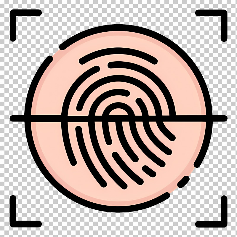 Fingerprint Scan Symbol In Modern Art Style - Modern Fingerprint Scan ...