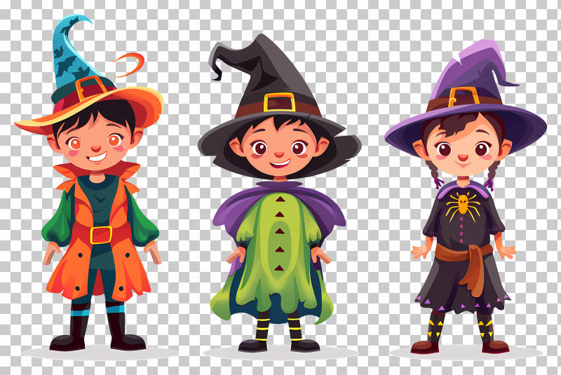 Halloween Kids - Children In Witch Costumes For Halloween PNG, Clipart ...
