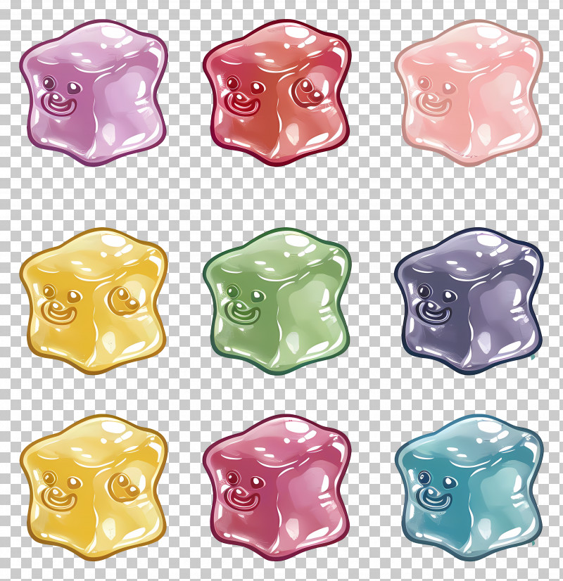 Square Gummies - Colorful Jelly Cubes With Faces PNG, Clipart, Candy ...