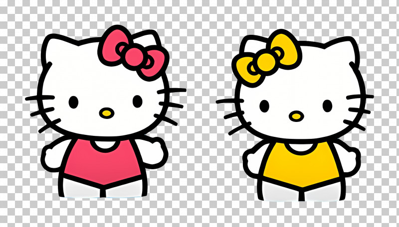 Hello Kitty - Two Cats In Colorful Outfits PNG, Clipart, Cute, Fashion ...