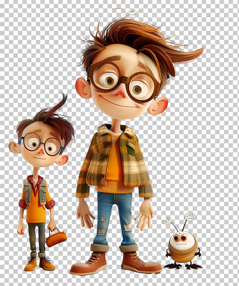 Brother’s Day - Animated Characters In A Fun Scene PNG, Clipart ...