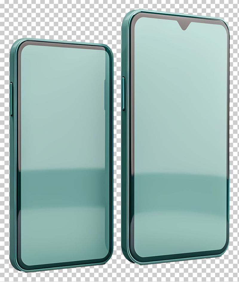 Smartphone - Modern Smartphones With Sleek Green Design PNG, Clipart ...