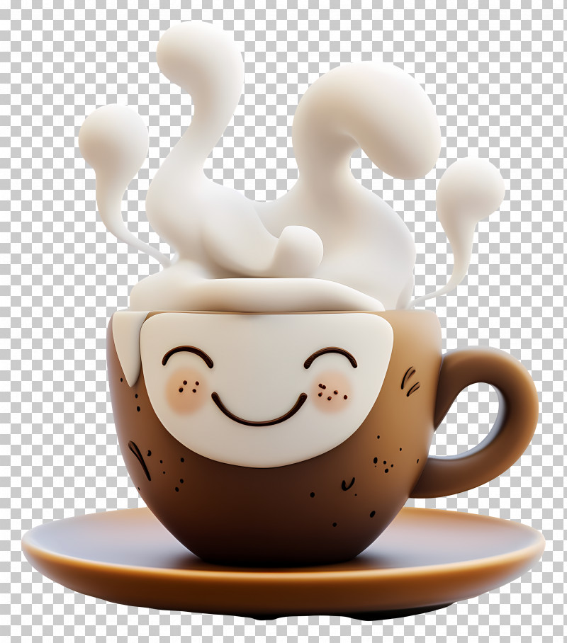 Steam Coffee - Smiling Coffee Cup With Steam PNG, Clipart, Beverage ...