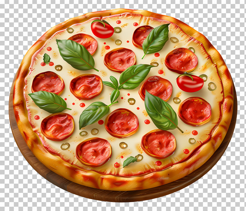 Italian Pizza - Pepperoni Pizza On Wooden Board PNG, Clipart, Cheese ...