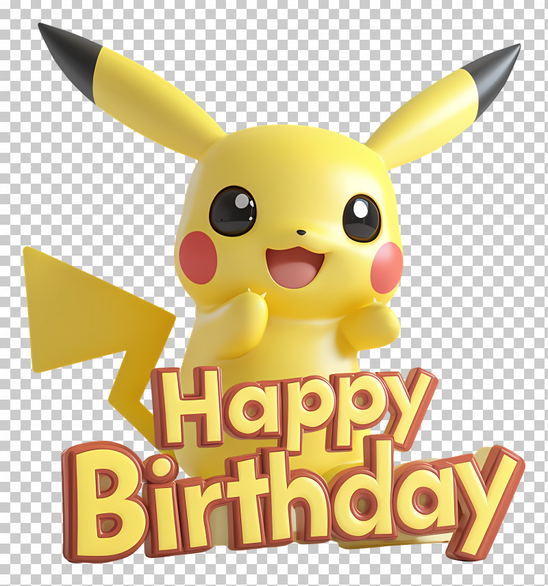 Happy Birthday - Pikachu Happy Birthday Greeting PNG, Clipart ...