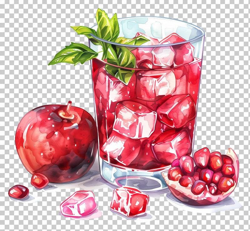 Sharbat Drink - Refreshing Pomegranate Juice With Ice PNG, Clipart, Beverage, Fruit, Healthy ...