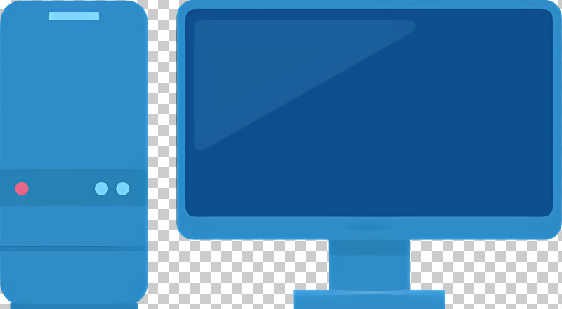 It - Blue Complete Desktop Computer Setup PNG, Clipart, Computer Monitor, Computer Setup ...