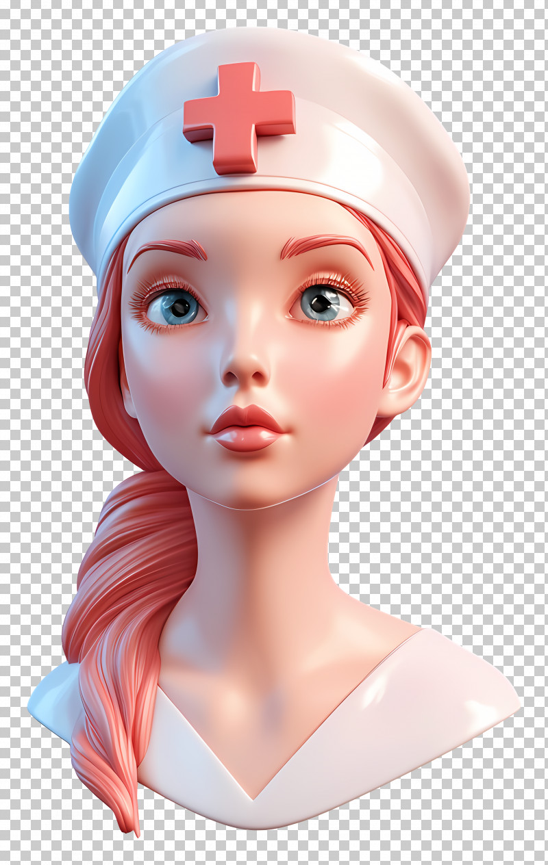 Kawaii Nurse - Pink Haired Nurse Character Illustration PNG, Clipart ...