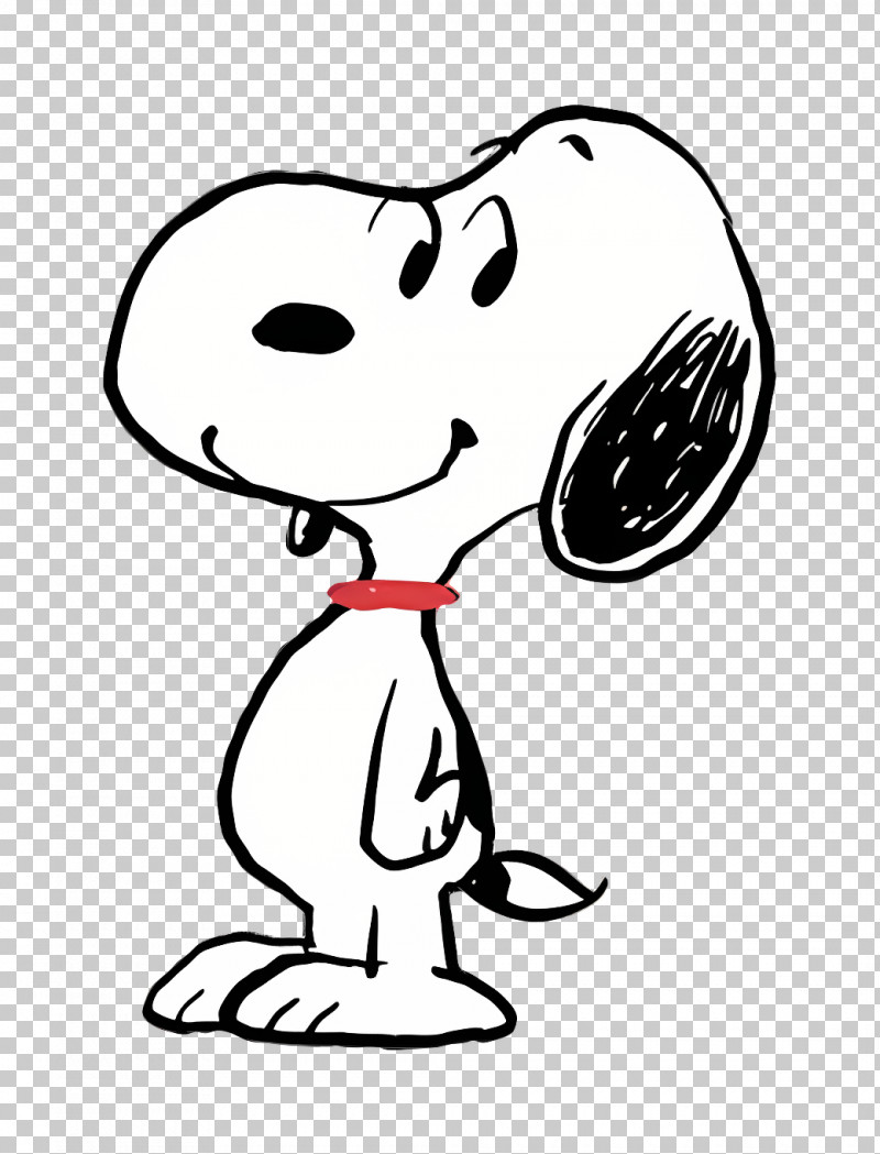 Peanuts - Cartoon Dog With Red Collar PNG, Clipart, Cartoon, Character ...
