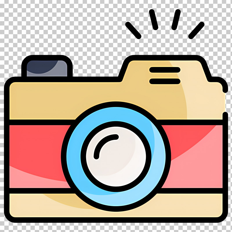 Camera Logo - Cartoon Camera Icon With A Yellow And Red Body PNG ...