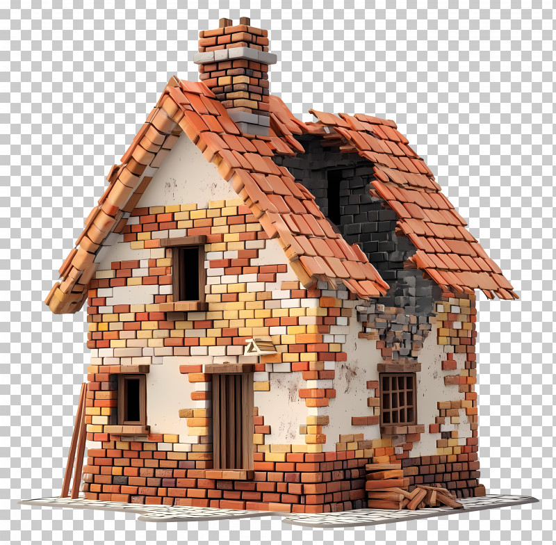 Cartoon Brick House - Old Brick House Illustration PNG, Clipart ...